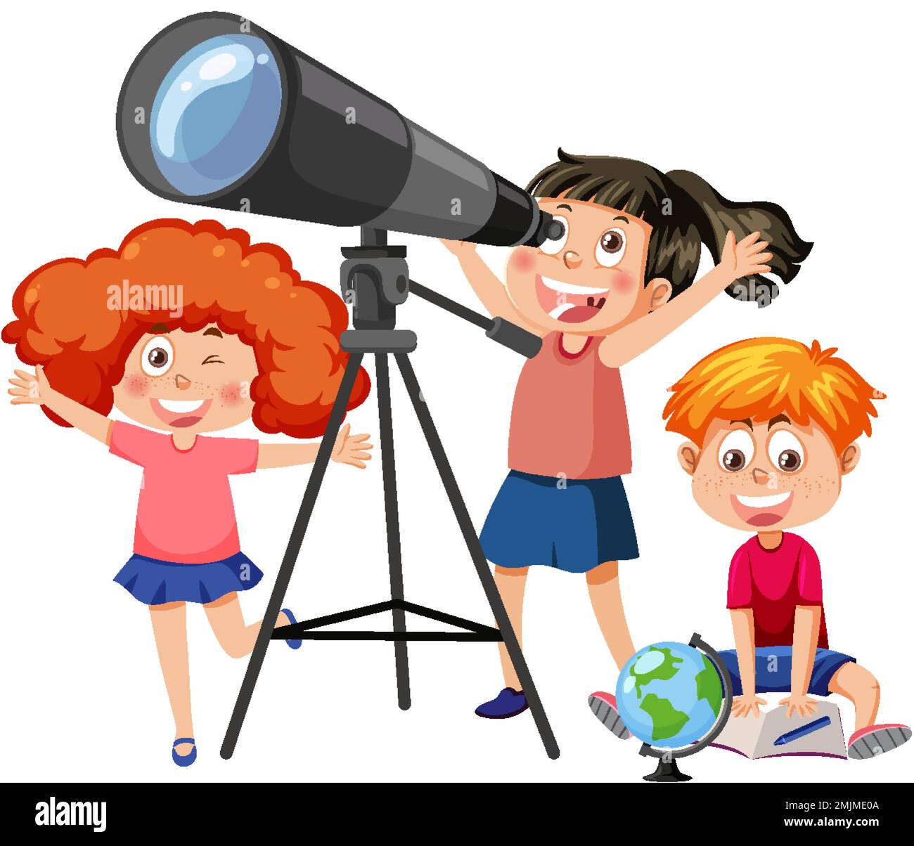Kids observing Stock Vector Images - Alamy