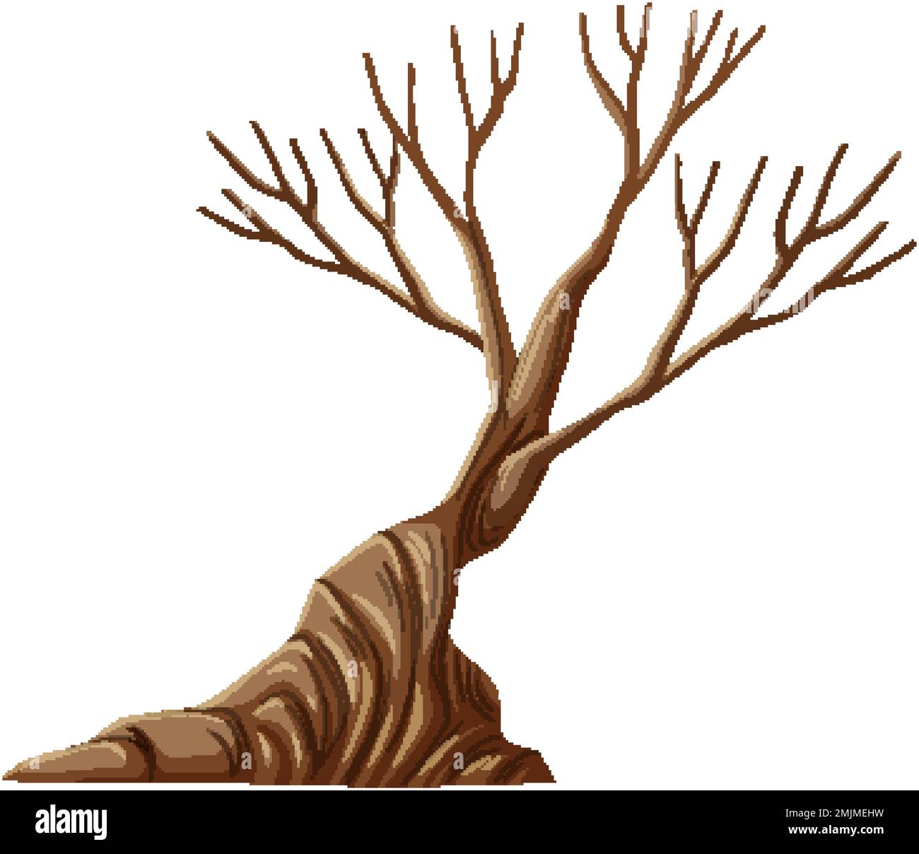 Isolated tree without leaves cartoon illustration Stock Vector Image ...