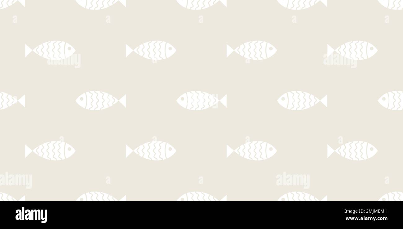 Nautical seamless pattern with swimming cartoon fish Stock Vector Image ...