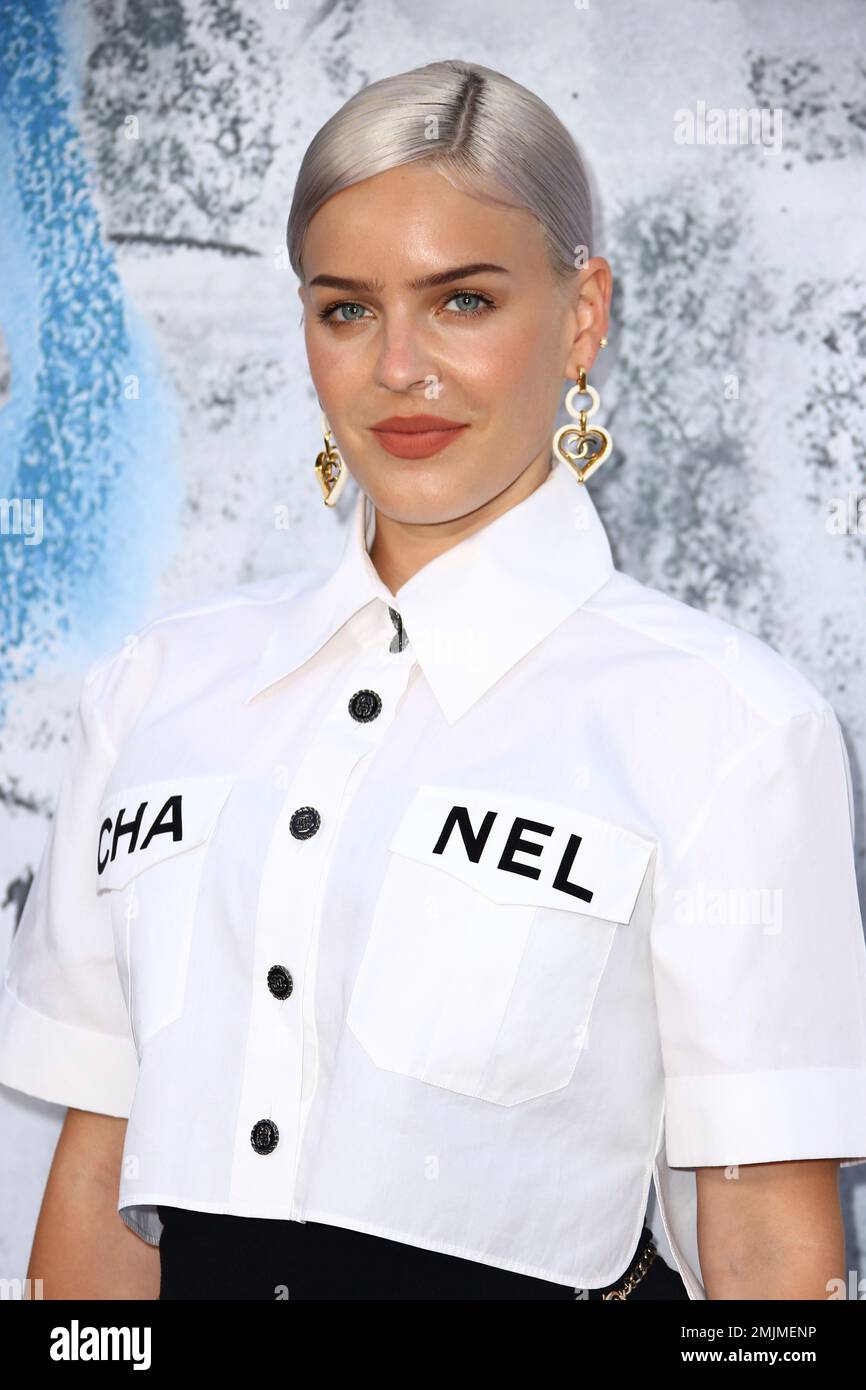 Singer Anne-Marie poses for photographers upon arrival for the ...