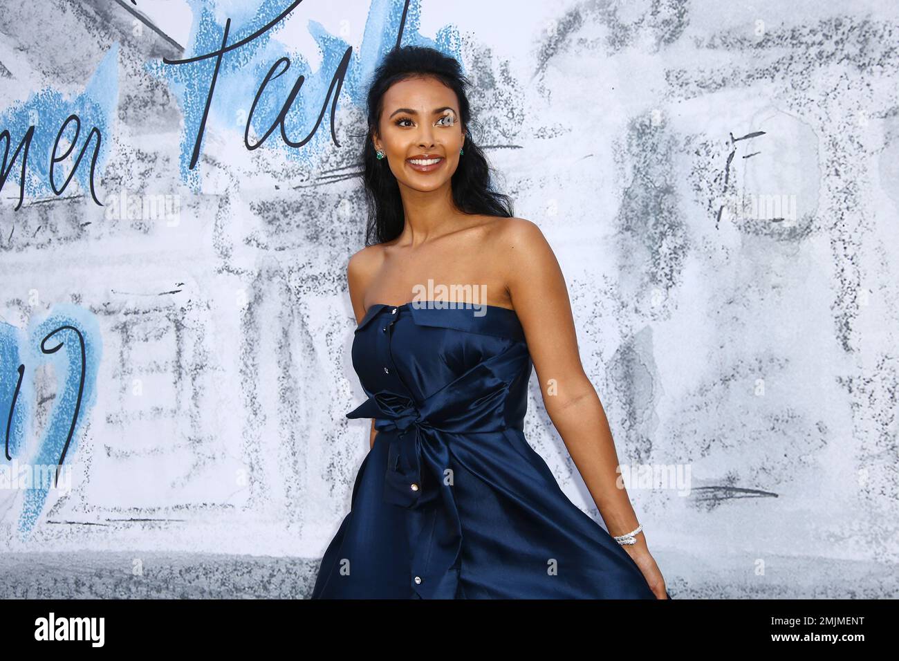 Model Maya Jama poses for photographers upon arrival for the Serpentine ...