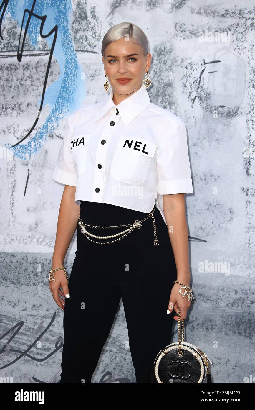 Singer Anne-Marie poses for photographers upon arrival for the ...