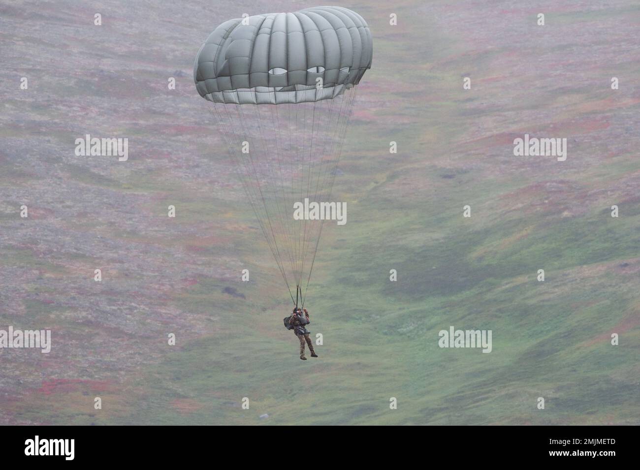 An Air Force tactical air control (TACP) party specialist assigned to ...