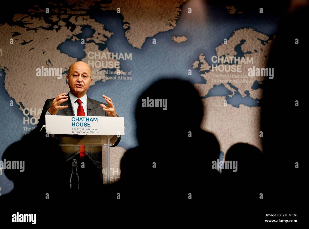 President of Iraq Barham Salih, speaks at The Royal Institute of ...