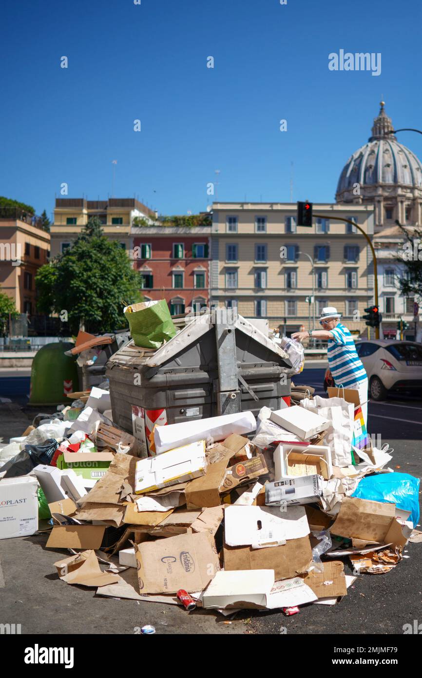 In this photo taken on Monday, June 24, 2019, a man stands by ...