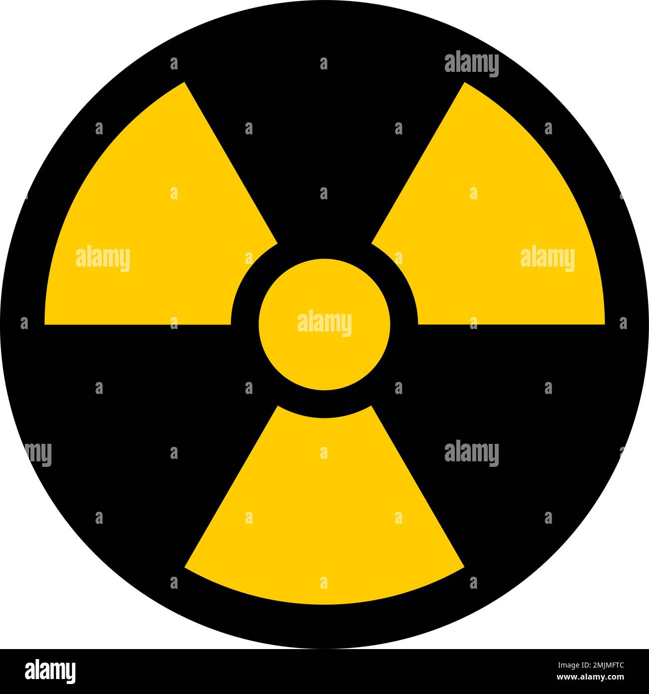 Nuclear Hazard Ionizing Radiation Trefoil Danger Symbol. Vector Image ...