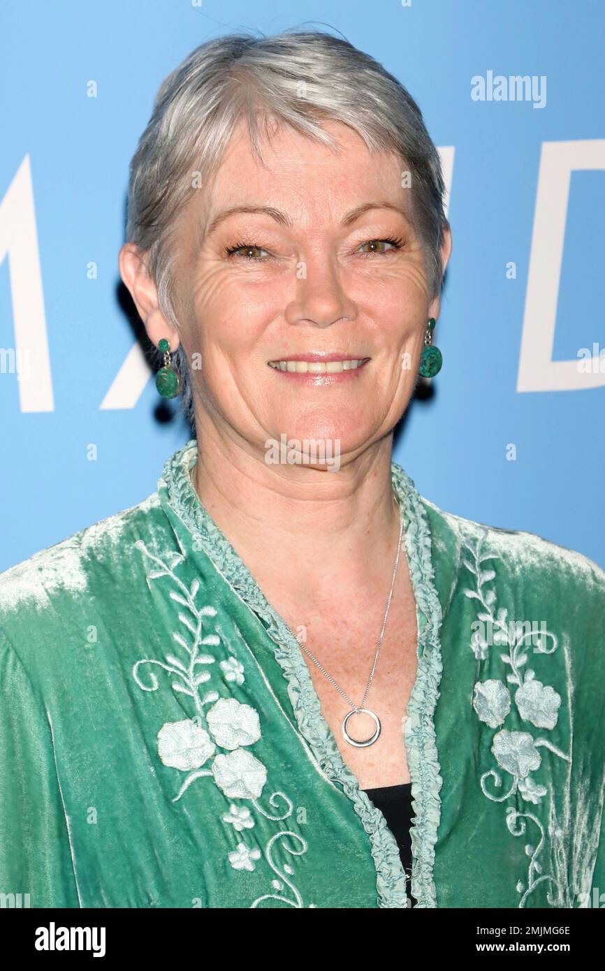 Tracy Edwards, skipper of the Maiden, attends the premiere of Sony ...