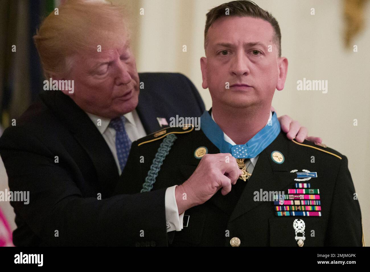 President Donald Trump awards the Medal of Honor to Army Staff Sgt ...