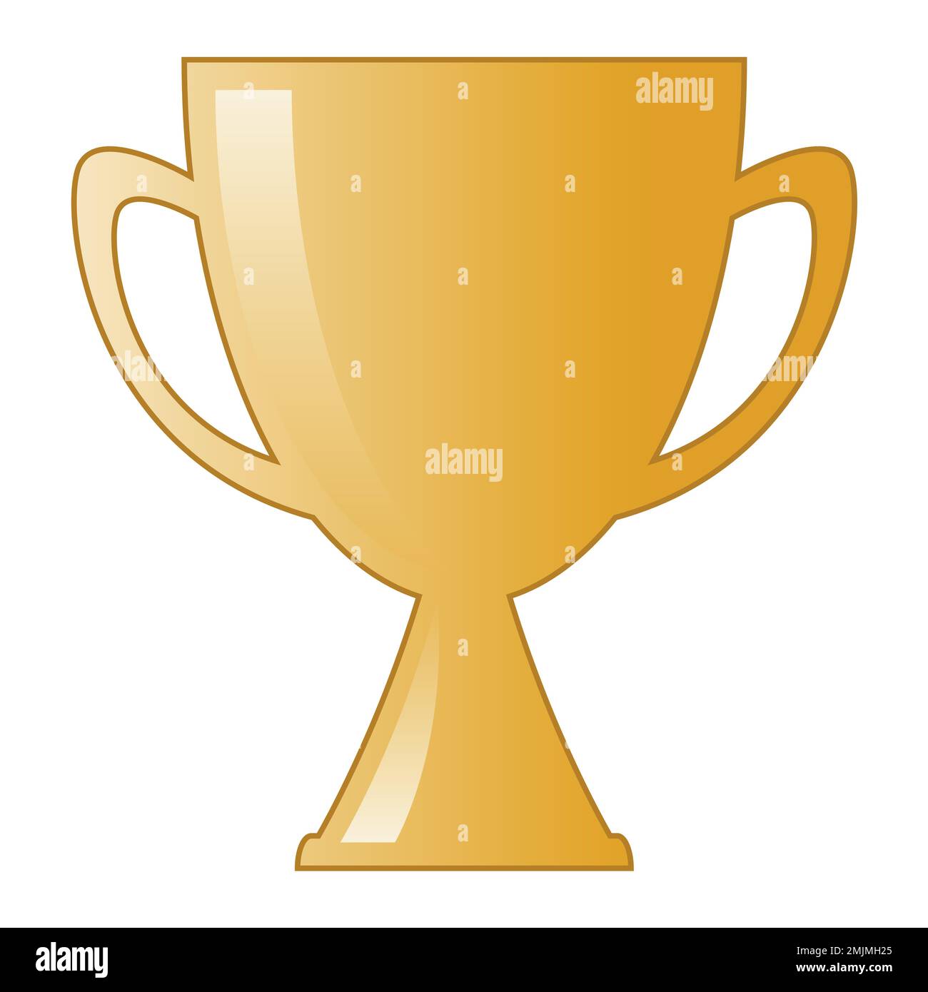 simple golden winners cup, vector illustration Stock Vector Image & Art ...