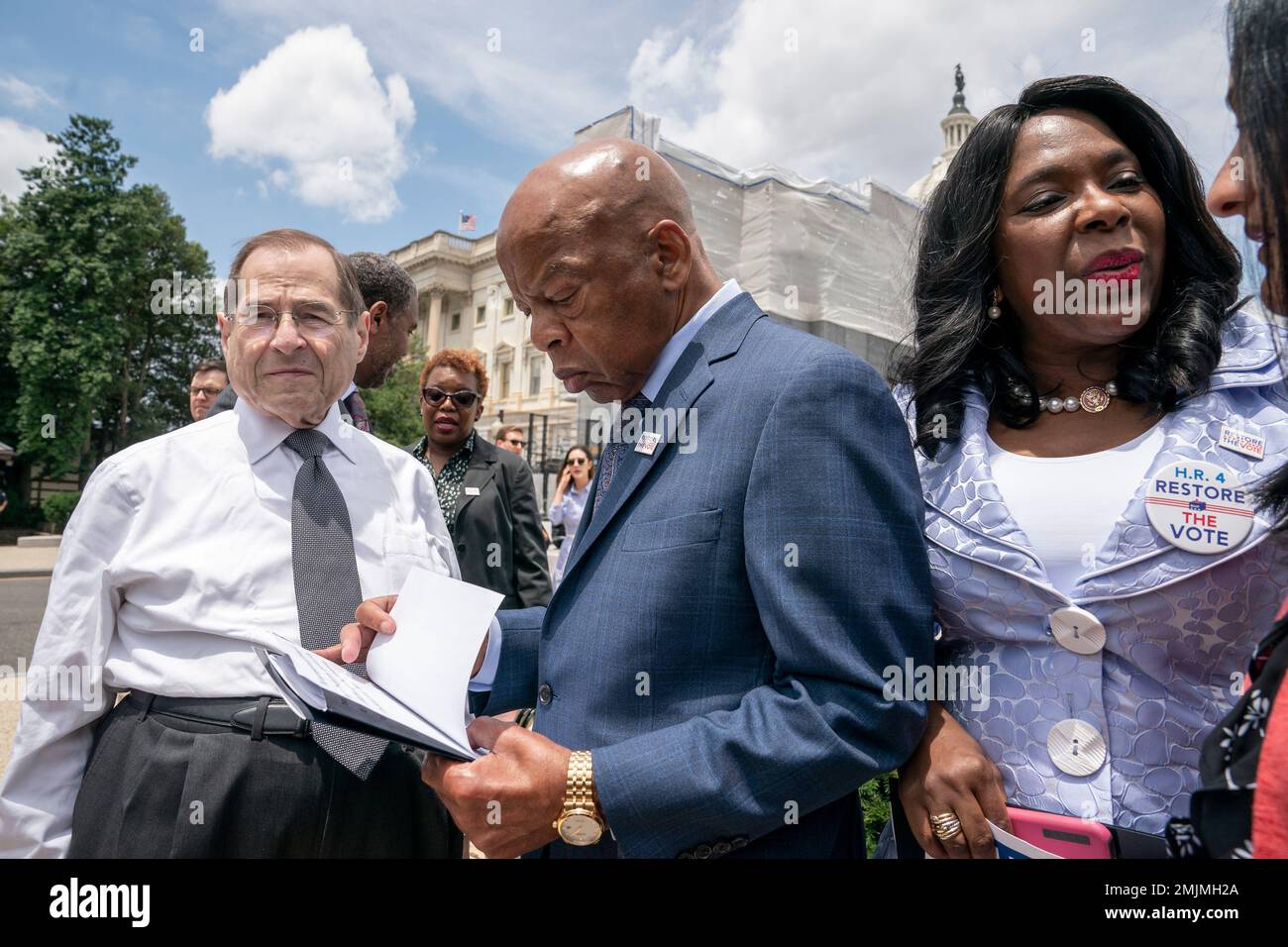 From left, House Judiciary Committee Chairman Jerrold Nadler, D-N.Y ...