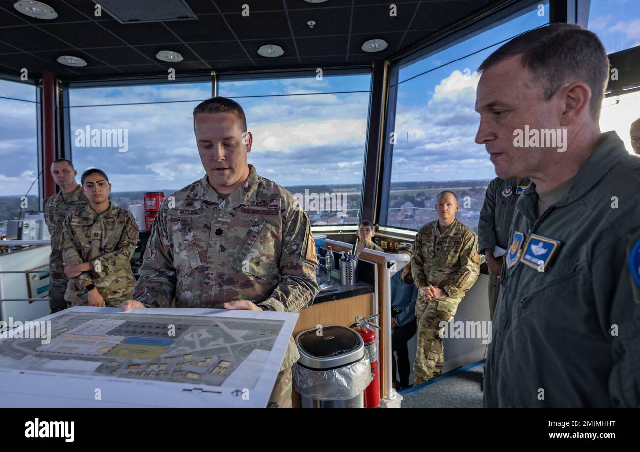 U.S. Air Force Lt. Col. Andrew Myers, 100th Civil Engineer Squadron ...