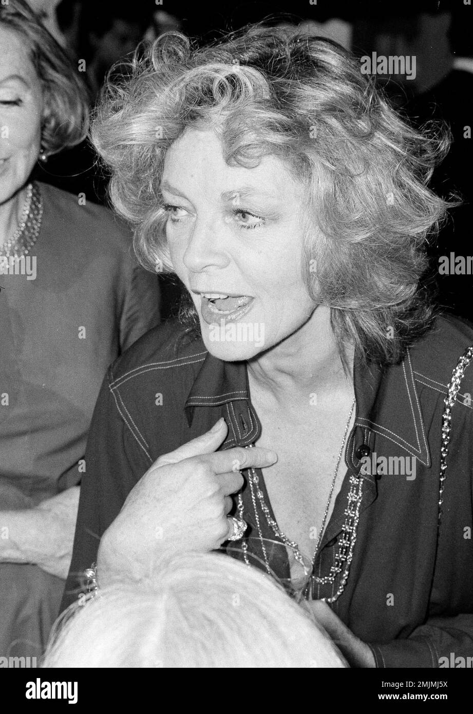 Actor Lauren Bacall is pictured at at Sky Rink party in New York City ...