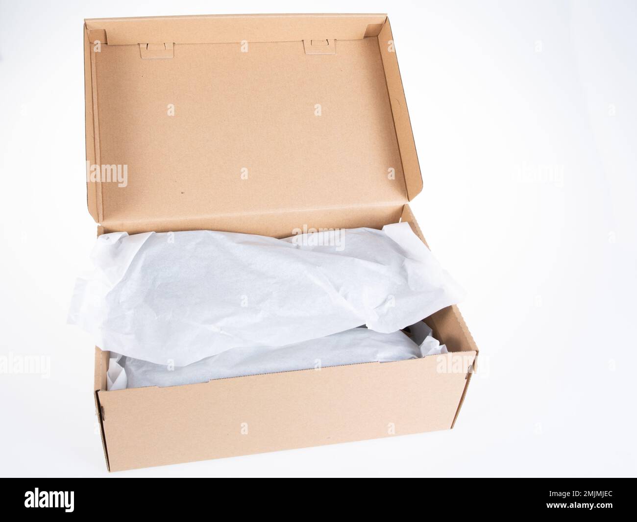 shoe box container empty cardboard box with wrapping paper protect ...