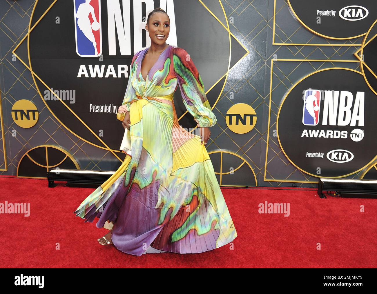 Issa Rae arrives at the NBA Awards on Monday, June 24, 2019, at the ...