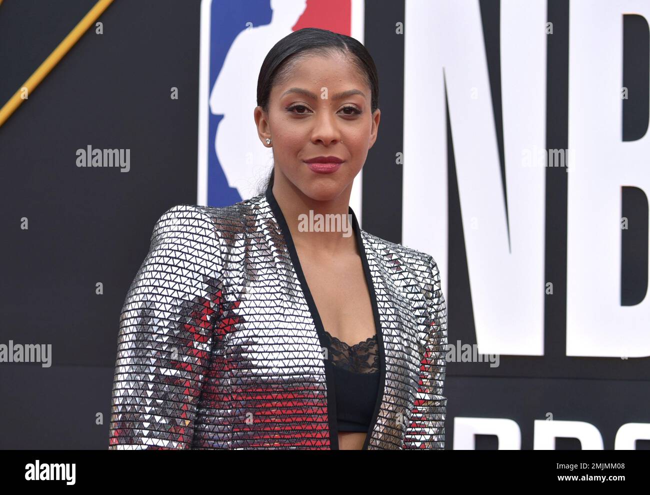WNBA player Candace Parker, of the Los Angeles Sparks, arrives at the ...