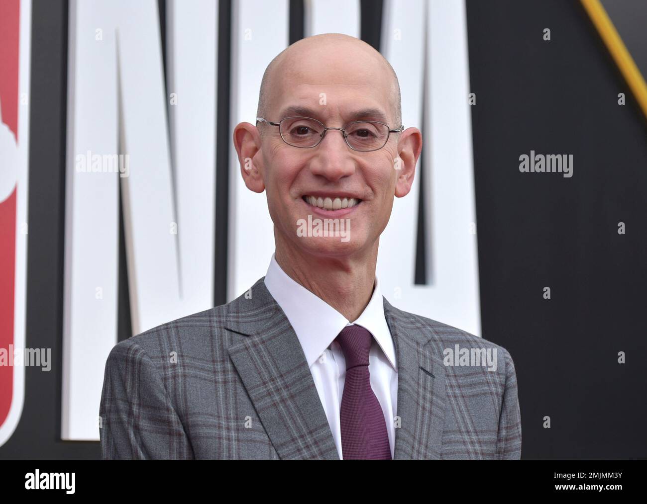 NBA Commissioner Adam Silver arrives at the NBA Awards on Monday, June ...