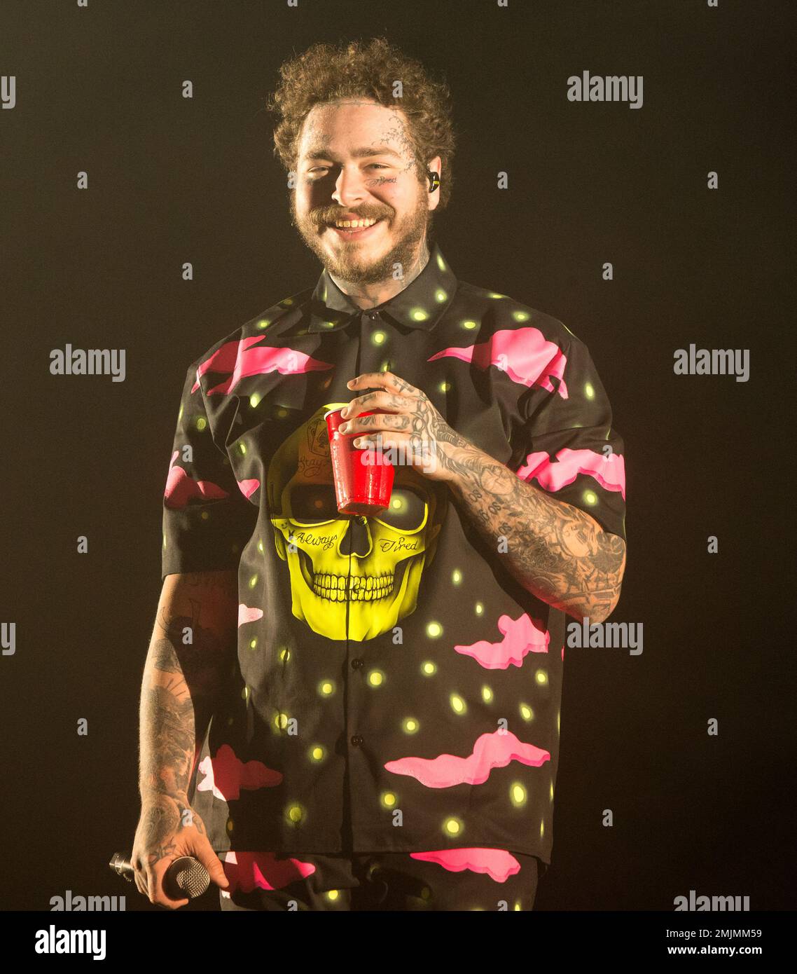 Post Malone performs on Day 3 of the 2019 Firefly Music Festival at The ...