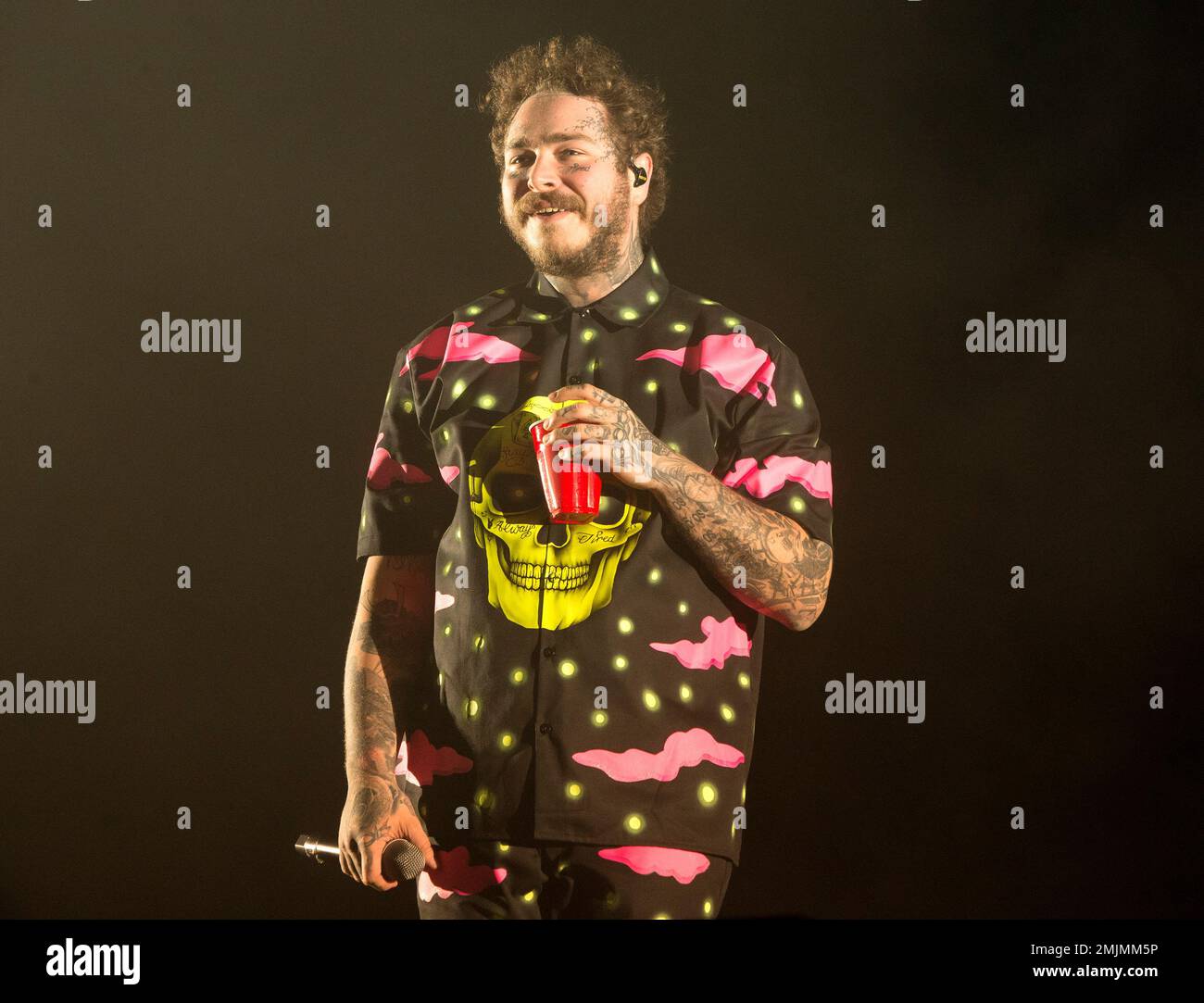 Post Malone performs on Day 3 of the 2019 Firefly Music Festival at The ...