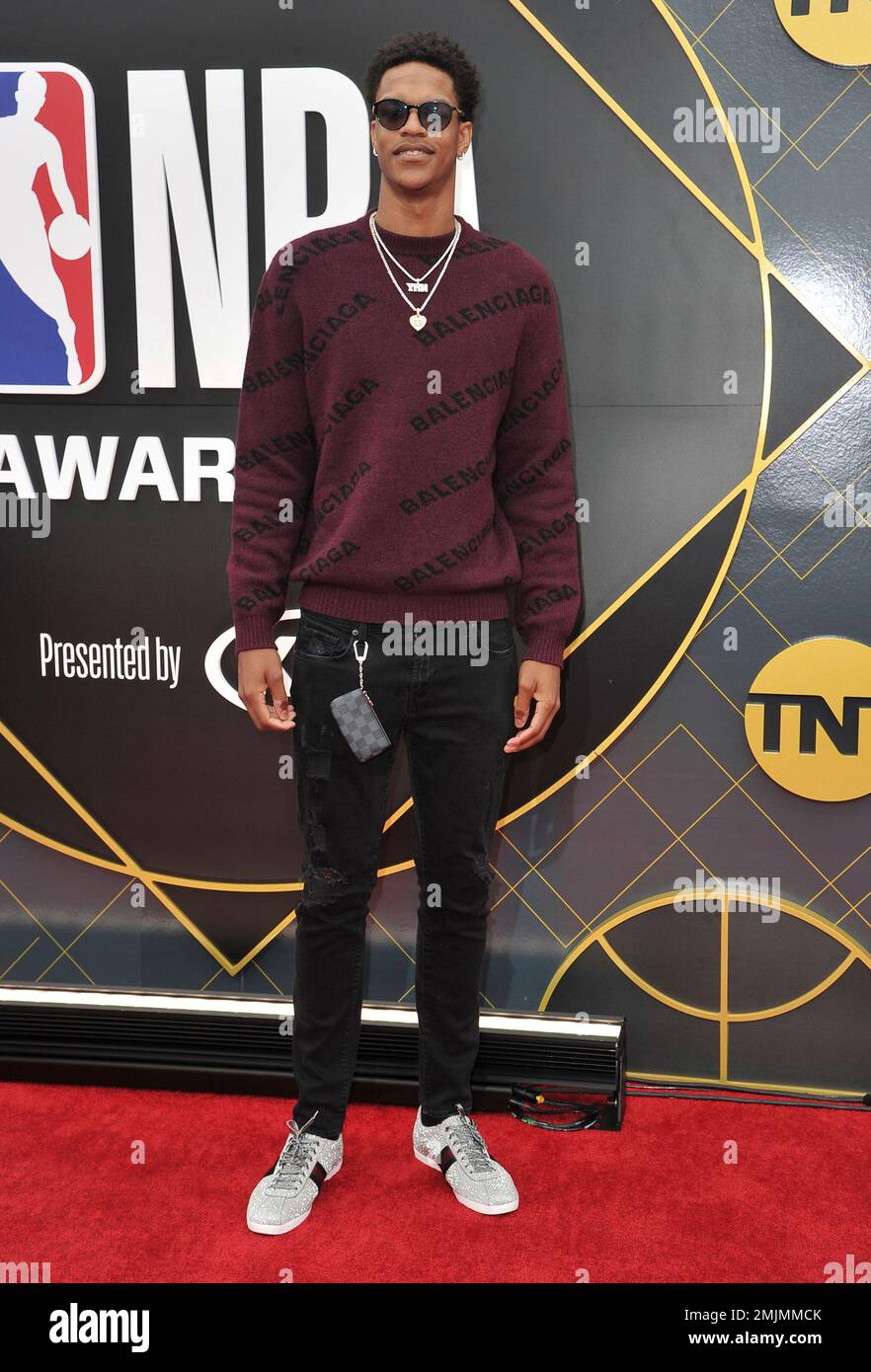 Shareef O'Neal arrives at the NBA Awards on Monday, June 24, 2019, at ...
