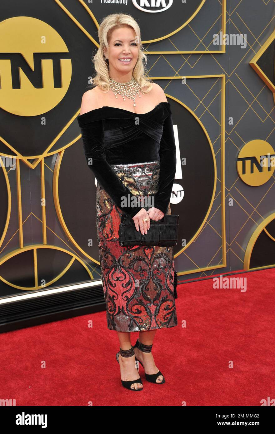 Jeanie Buss, president of the Los Angeles Lakers, arrives at the NBA ...