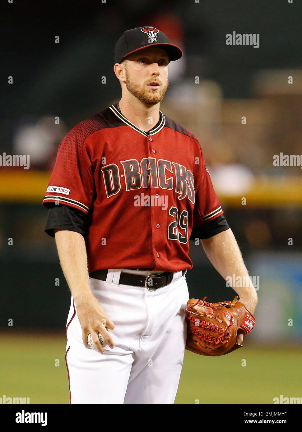 Arizona Diamondbacks starting pitcher Merrill Kelly (29) in the first ...