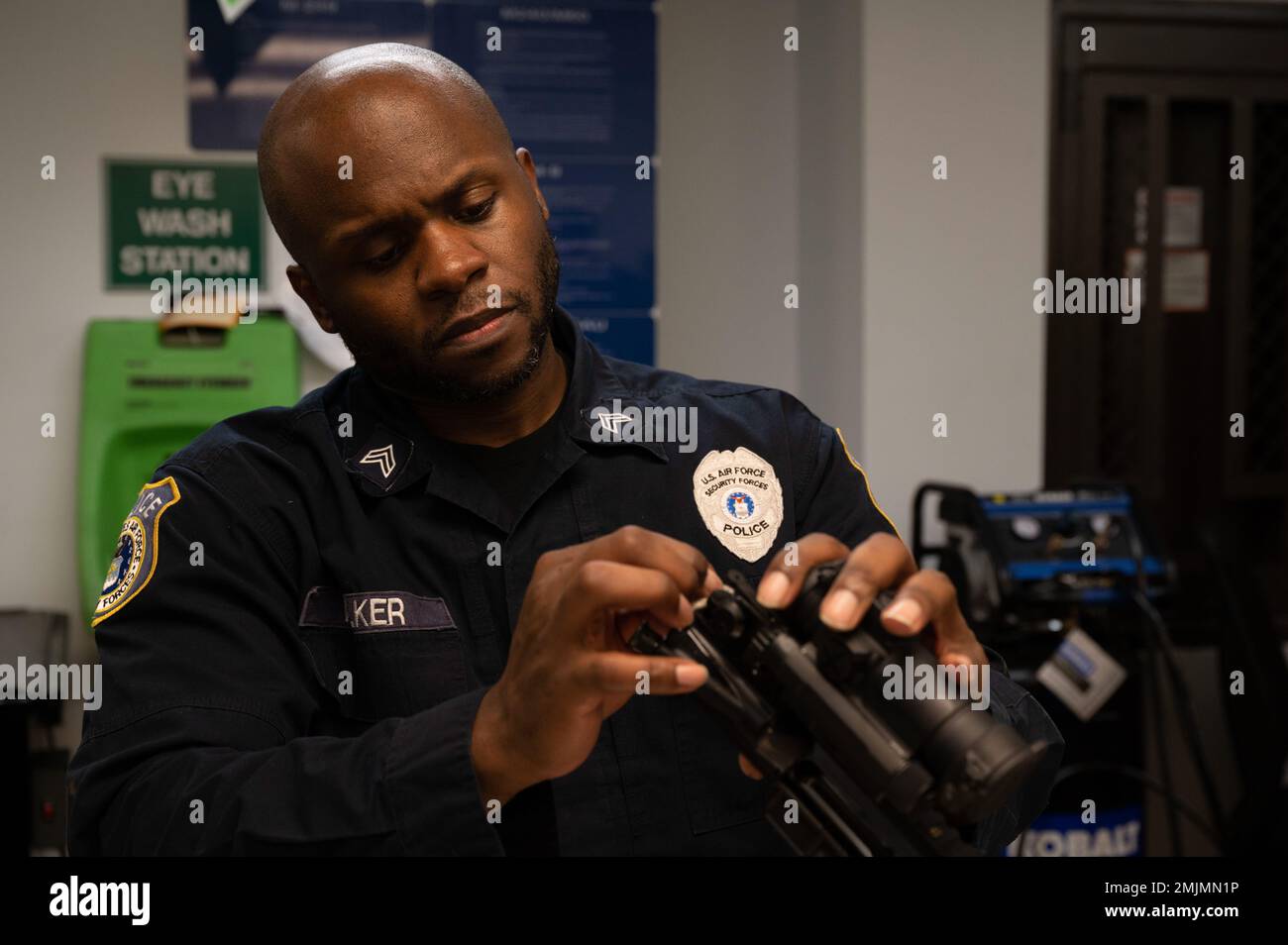 Christopher Walker, 628th Security Forces Squadron (SFS) patrolman ...