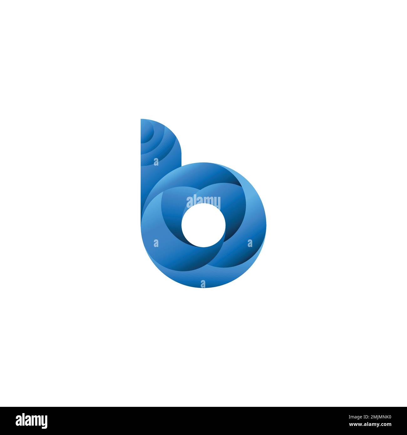 Gradient Colorful Abstract B Letter Illustration Stock Vector Image ...