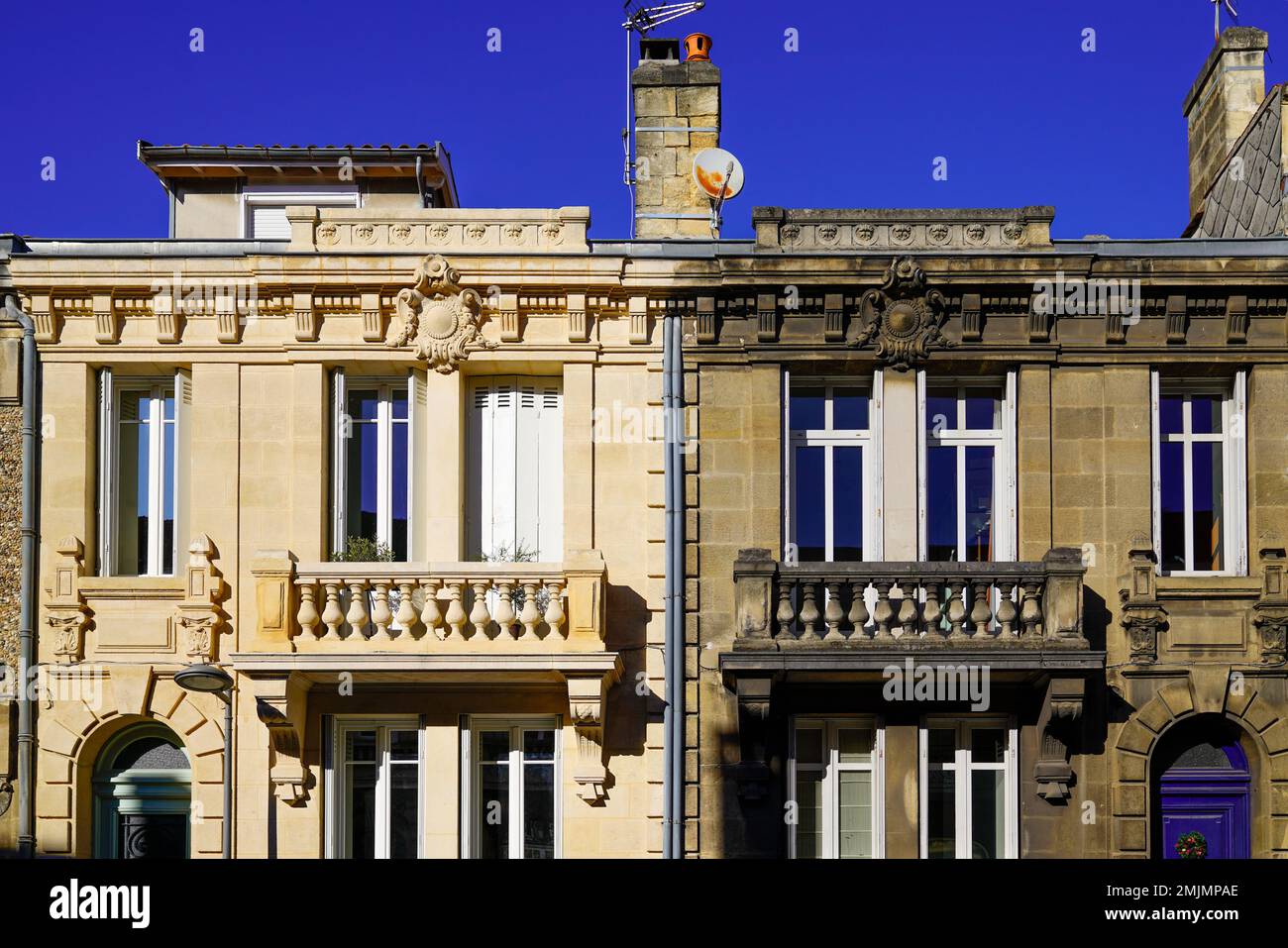 Difference between clean wash clean house building facade and a dirty ...