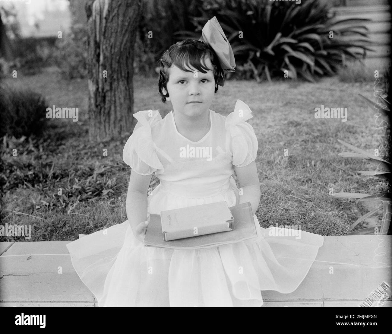 Six-year-old cattle land heiress June Robles is pictured in Tucson ...