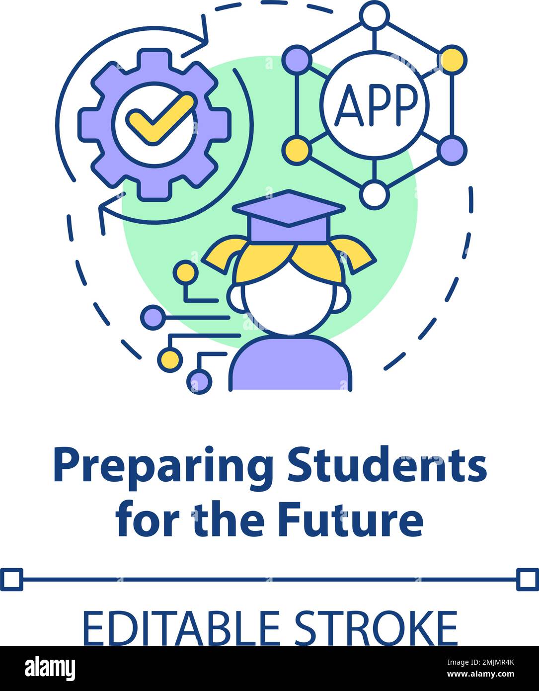 Preparing students for future concept icon Stock Vector Image & Art - Alamy Preparing students for future concept icon Stock Vector Image & Art - Alamy