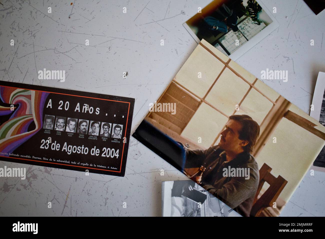 This April 30, 2019 photo shows a family photo of Mario Lagos, who was ...
