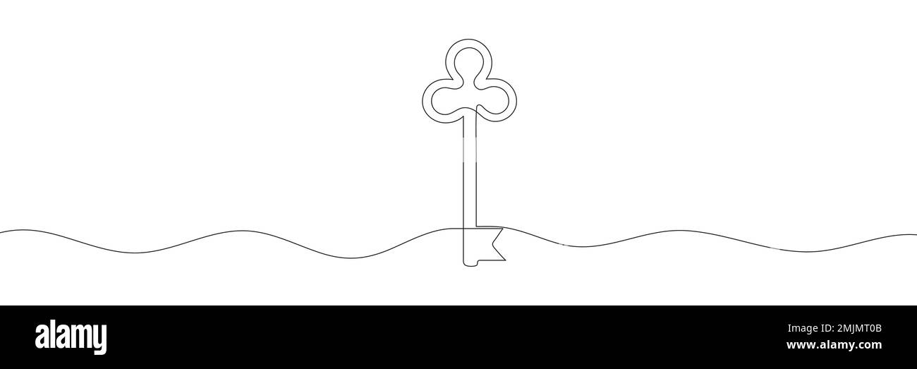 One line drawing keys hi-res stock photography and images - Alamy