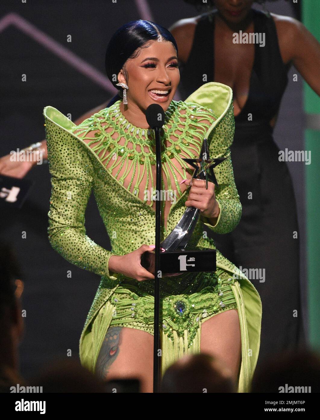 Cardi B accepts the album of the year award for "Invasion of Privacy ...