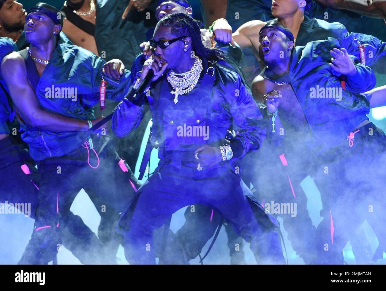 Offset performs at the BET Awards on Sunday, June 23, 2019, at the ...