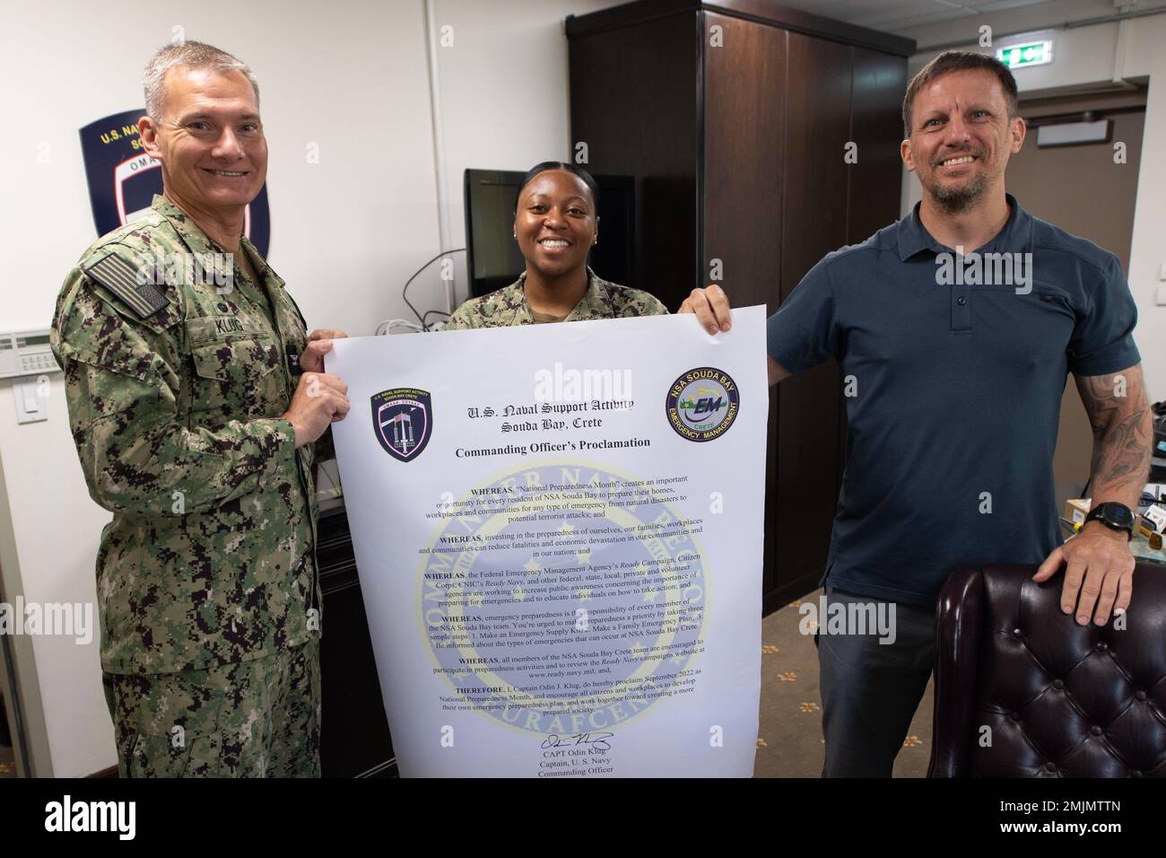 NAVAL SUPPORT ACTIVITY SOUDA BAY, Greece (Aug. 31, 2022) Capt. Odin ...