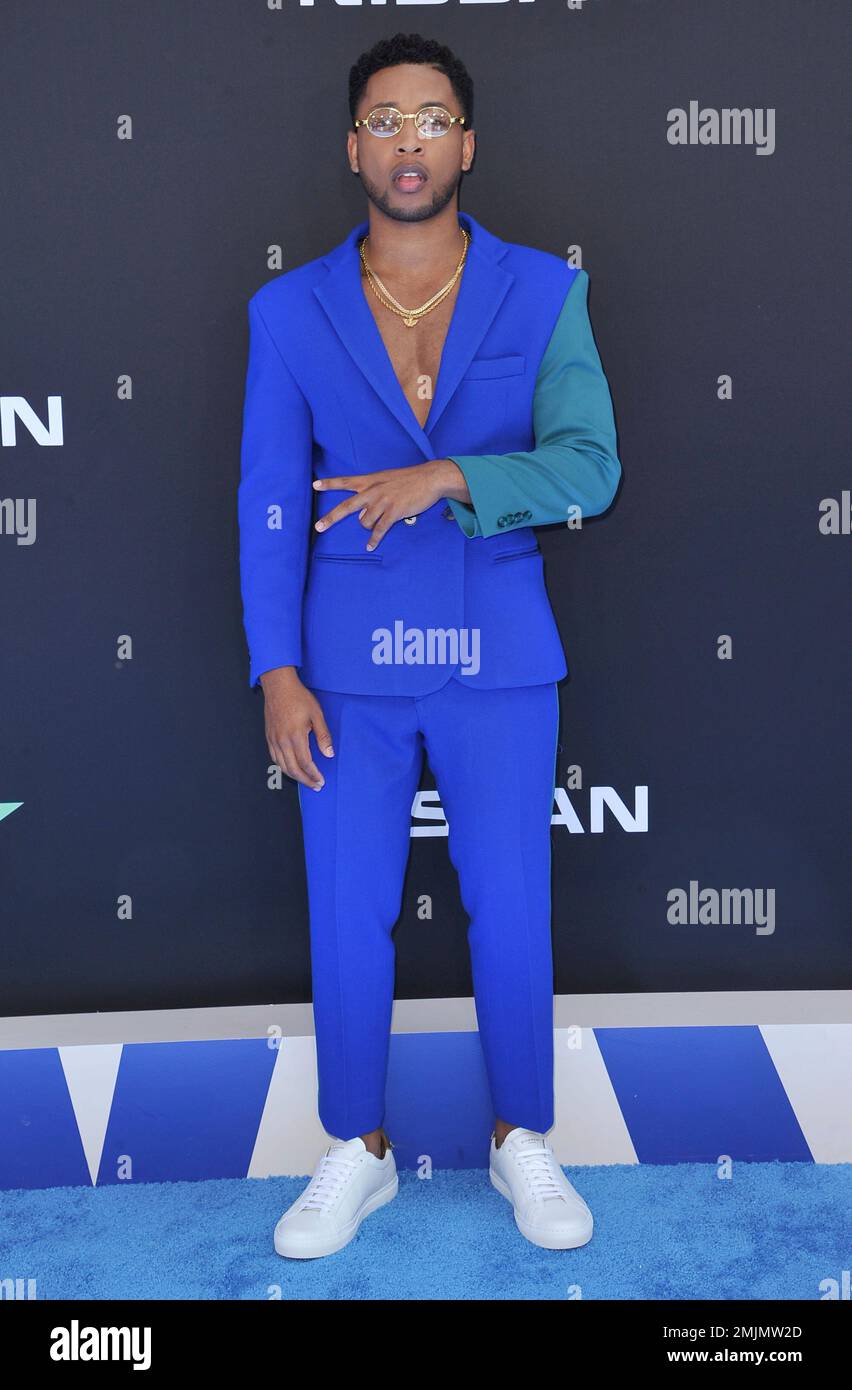 Jacob Latimore arrives at the BET Awards on Sunday, June 23, 2019, at ...
