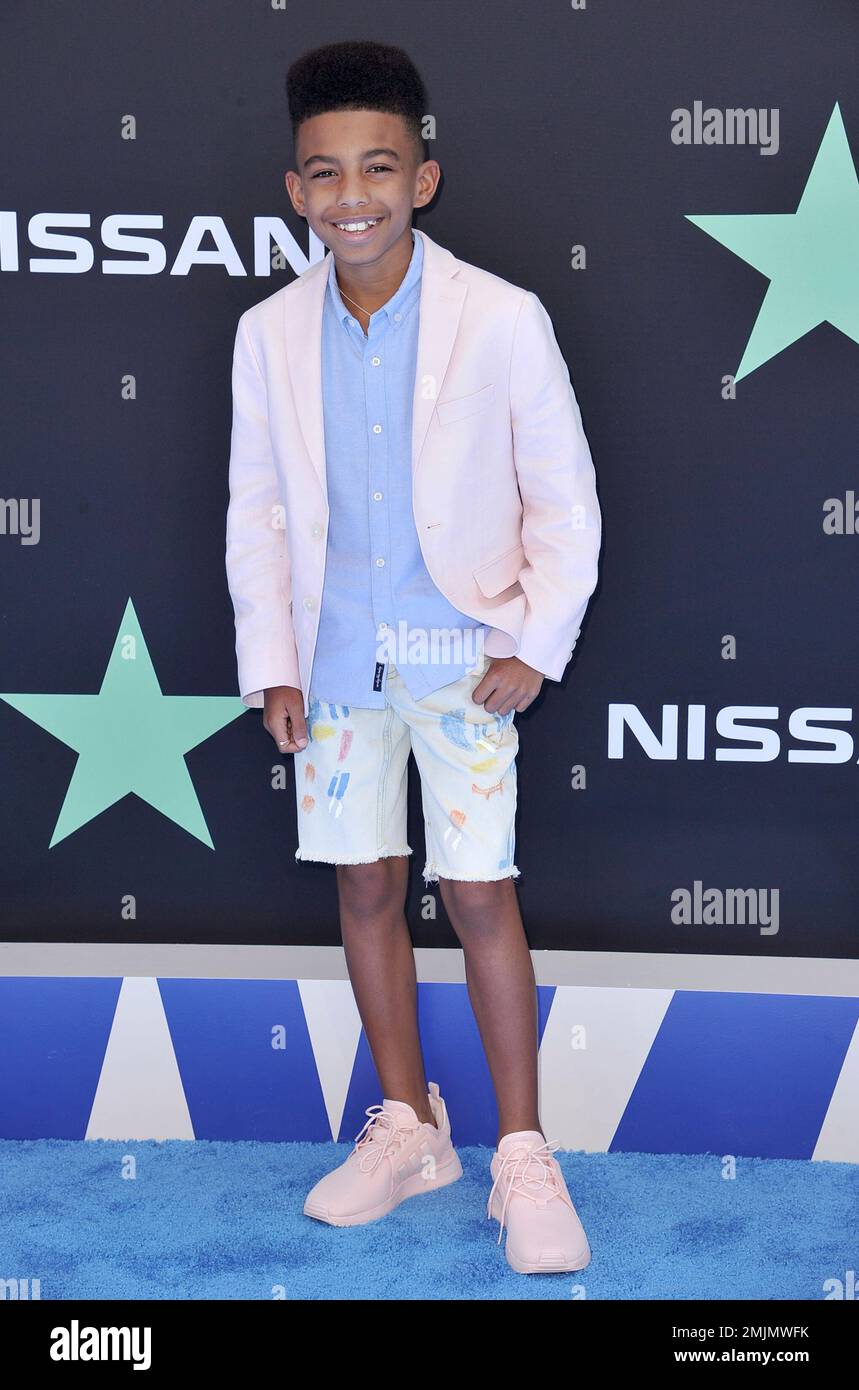 TJ Wright arrives at the BET Awards on Sunday, June 23, 2019, at the ...