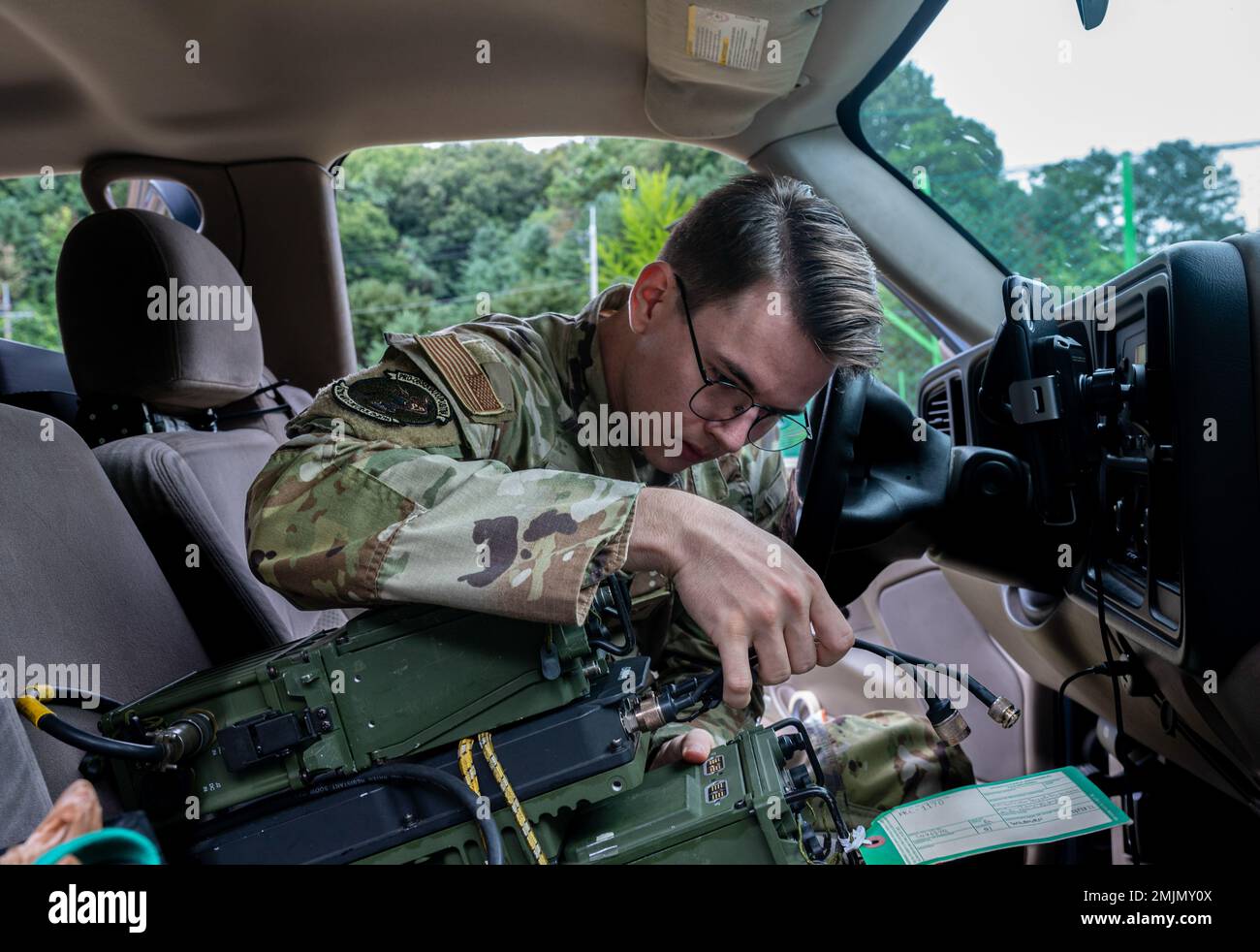 Senior Airman Jonas Cole, 621st Air Control Squadron cyber systems ...