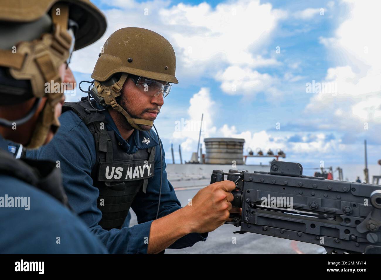 PHILIPPINE SEA (Aug. 31, 2022) Gunner’s Mate 2nd Class Charles Marshall ...