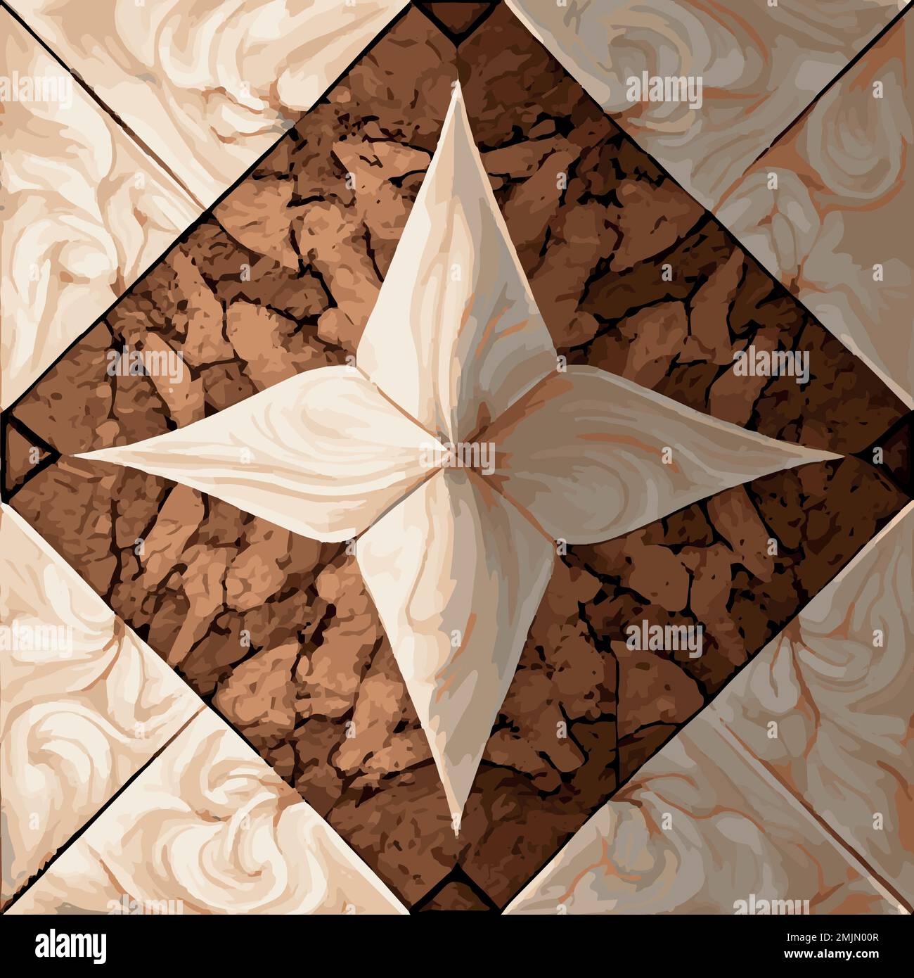 Light and dark marble tile texture, background template - Vector ...