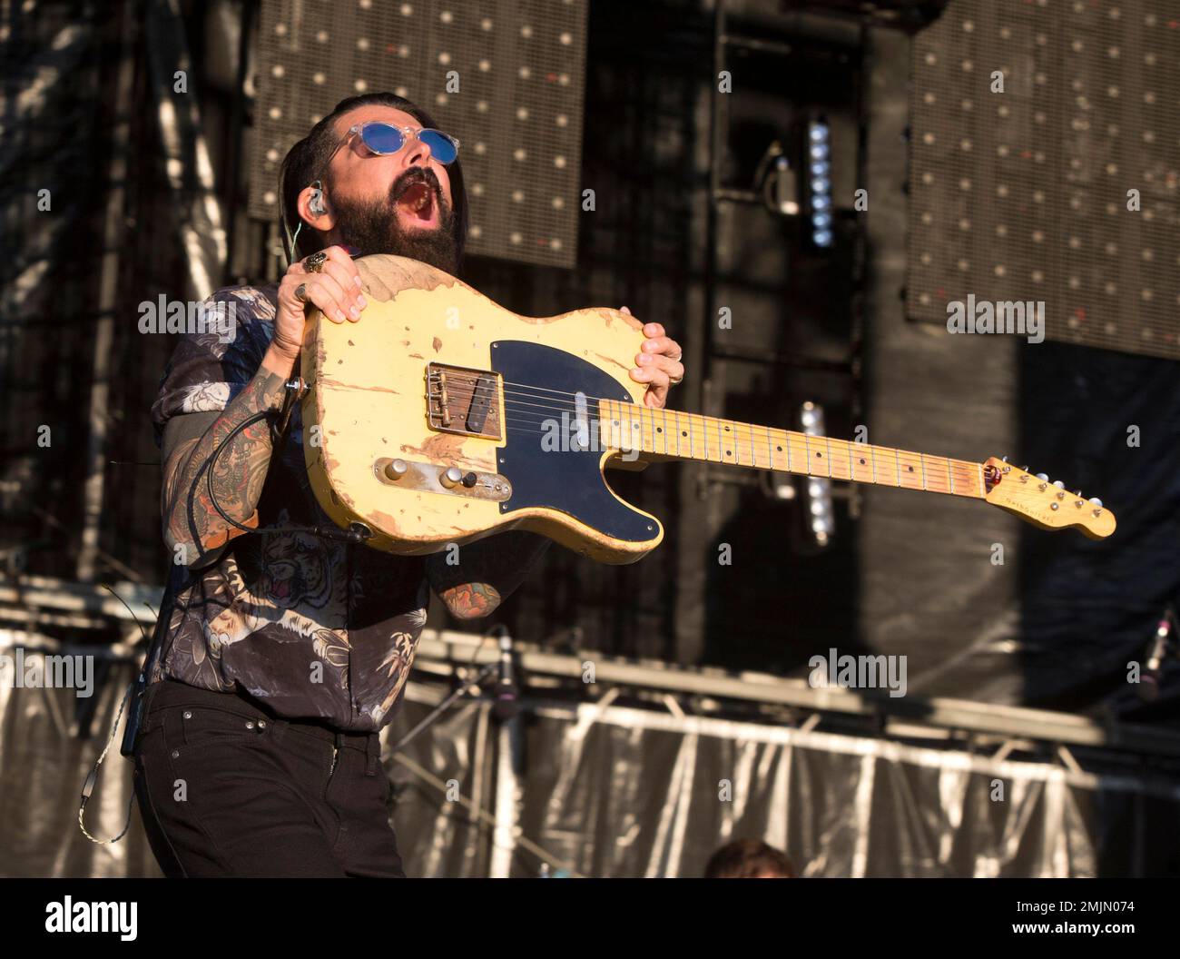 Chris Carrabba of the band Dashboard Confessional performs on Day 2 of ...
