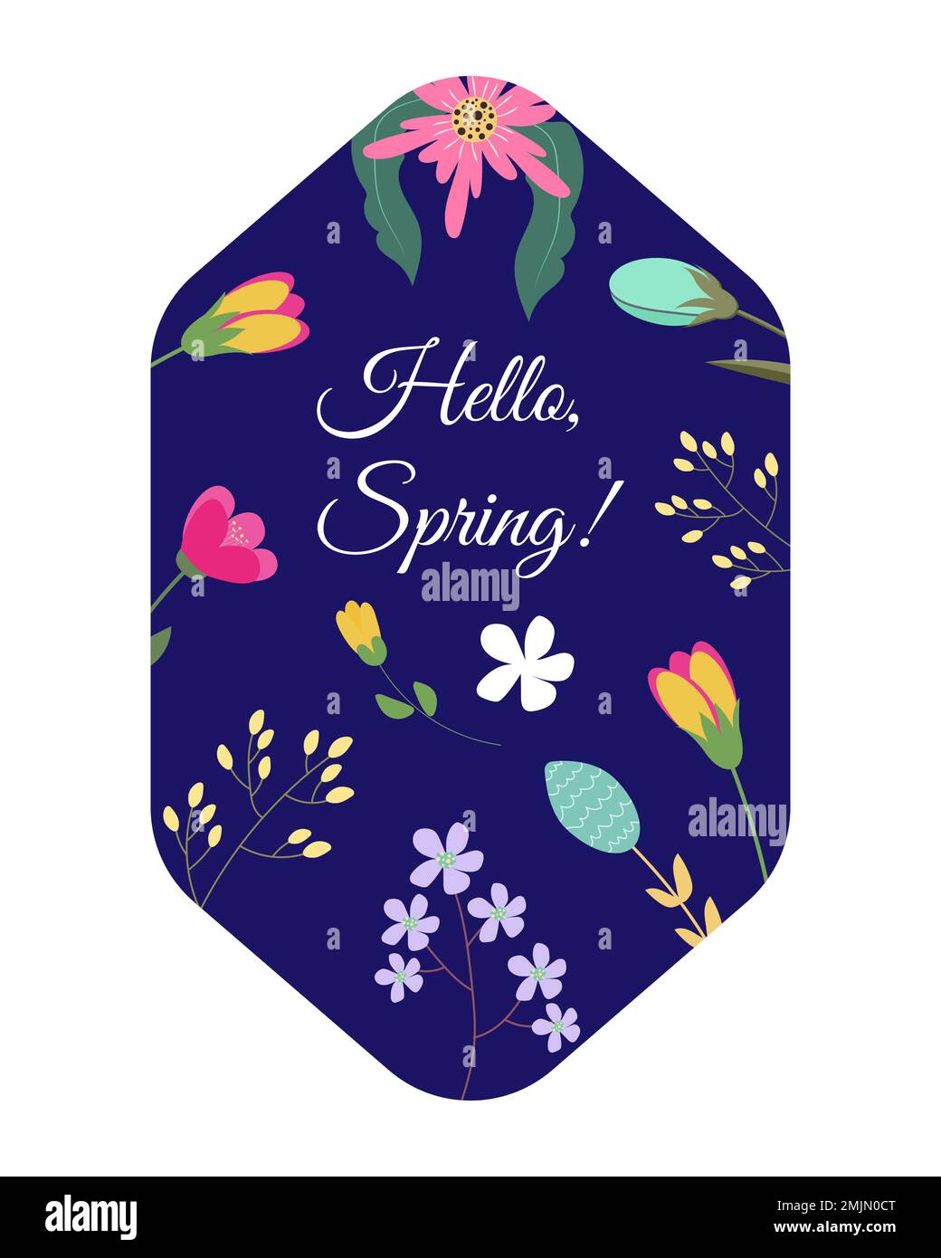 Spring flowers labels. Spring flowers banner Stock Vector Image & Art ...