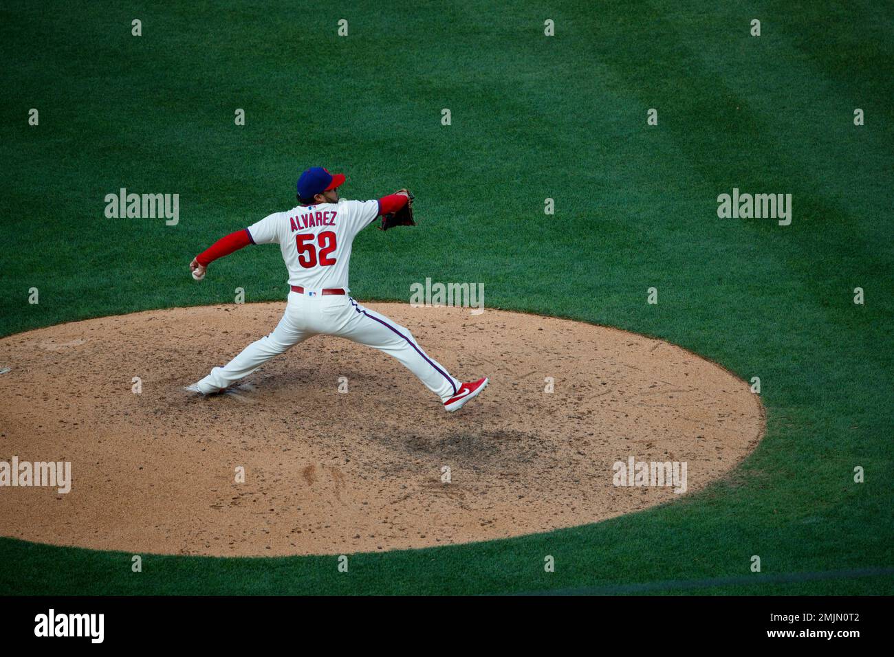 Philadelphia Phillies' Jose Alvarez in action during a baseball game ...