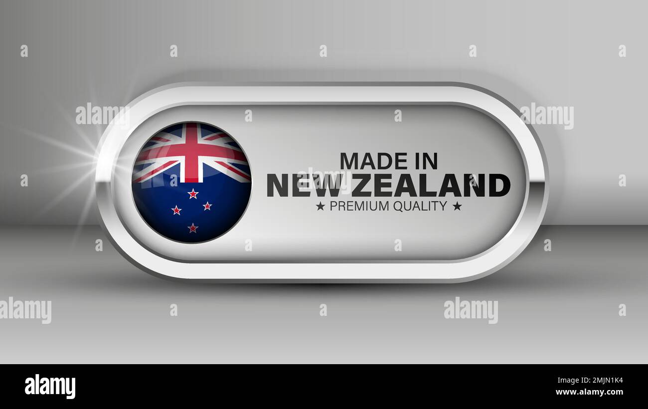 Made in Newzealand graphic and label. Element of impact for the use you ...