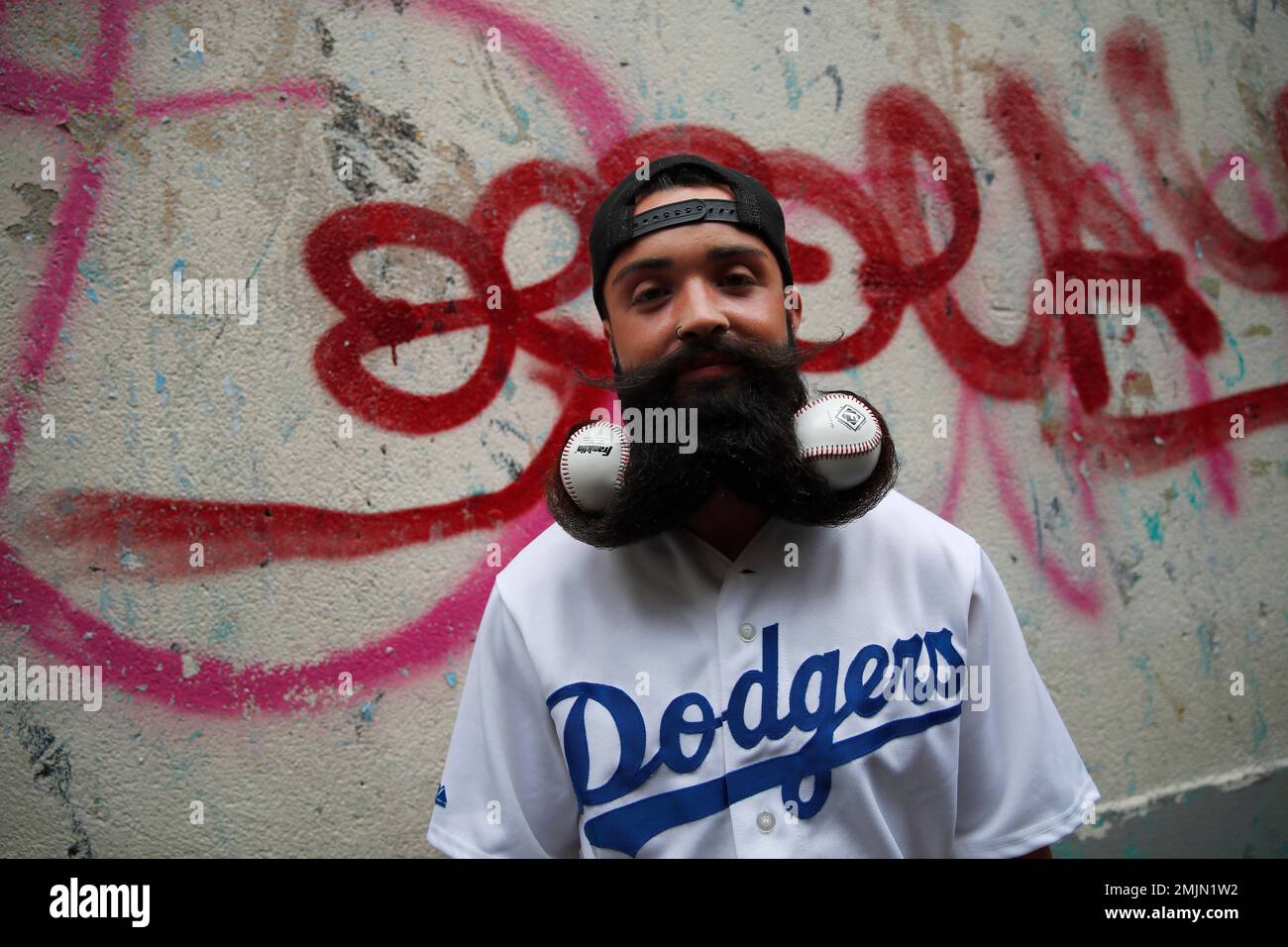 Teddy Bonnet from Loire region poses during the France's Beard ...