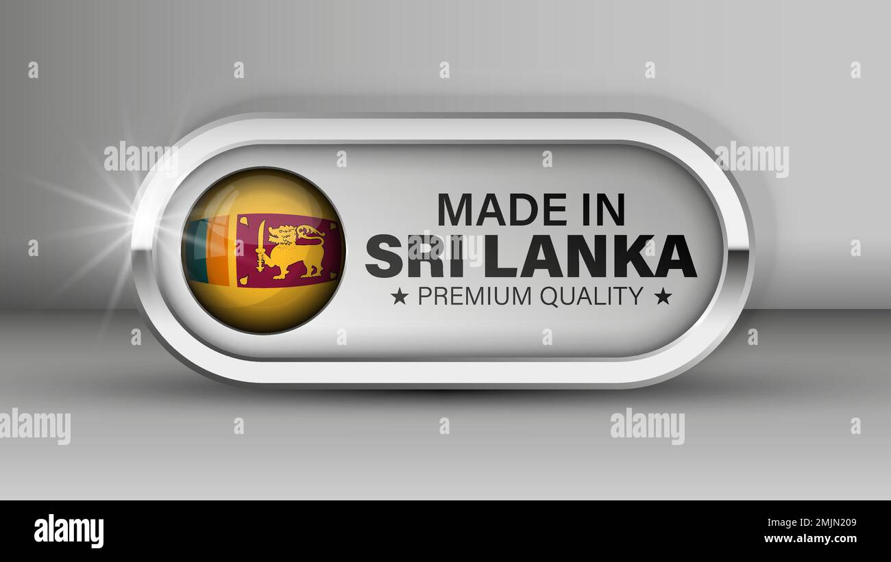 Made in sri lanka label Stock Vector Images - Alamy