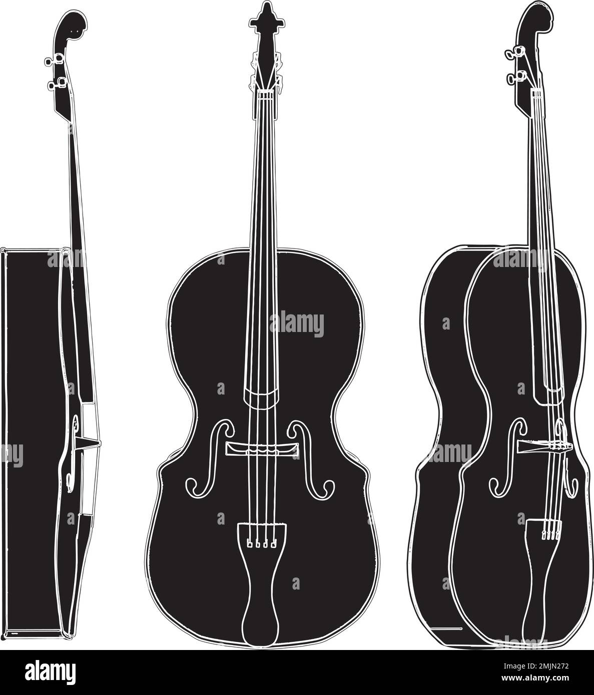 Classic Contrabass Vector Stock Vector Image & Art - Alamy