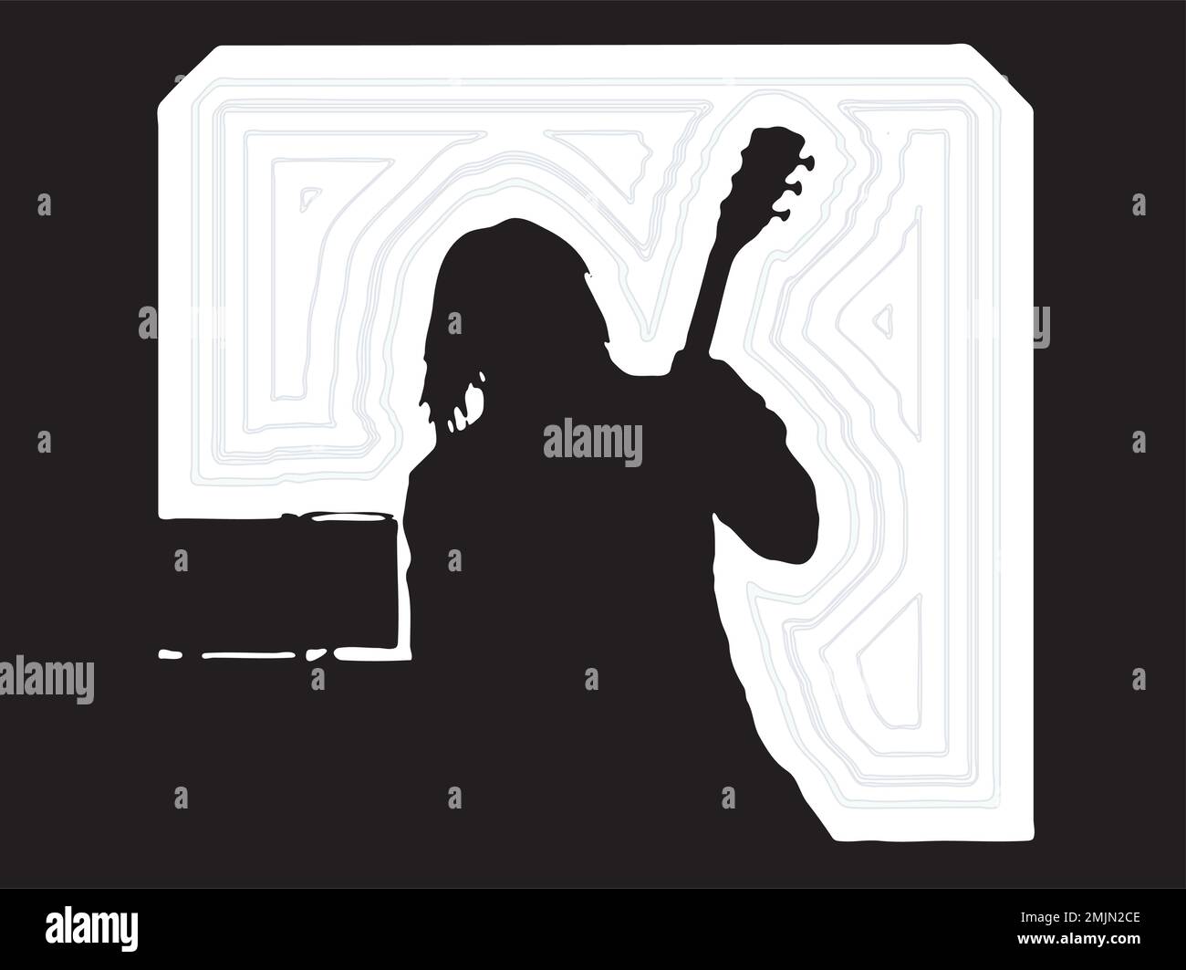 Male musician playing live music Stock Vector Images - Alamy