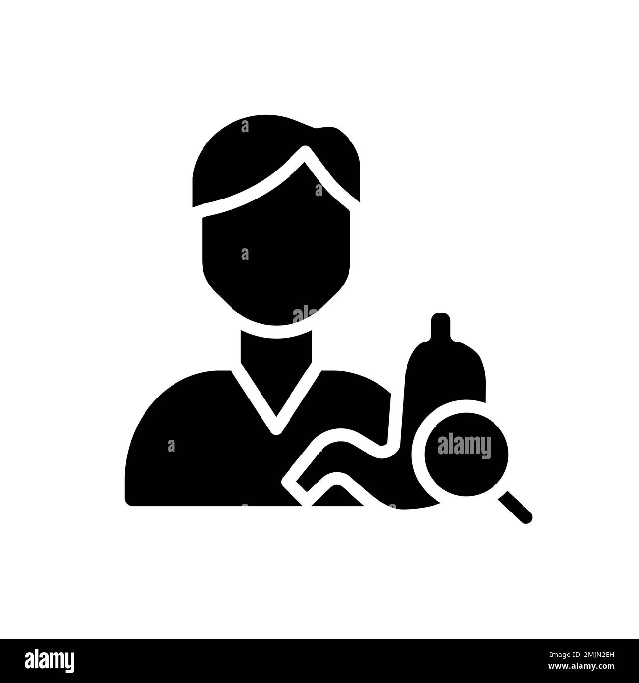 Stomach icon gastroenterology clinic Stock Vector Images - Alamy