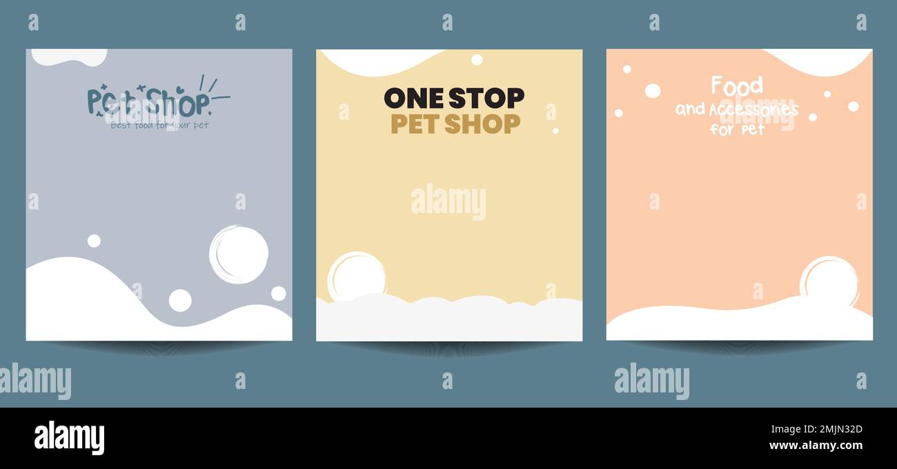 Pet care services, shop, food, and accessories post template banner ...